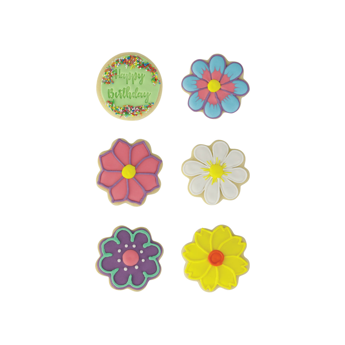 Birthday Flower Cookie Gift Box | Delivery Australia & Memory Lane Cookies