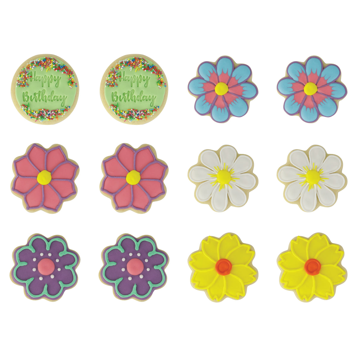 Birthday Flower Cookie Gift Box | Delivery Australia & Memory Lane Cookies