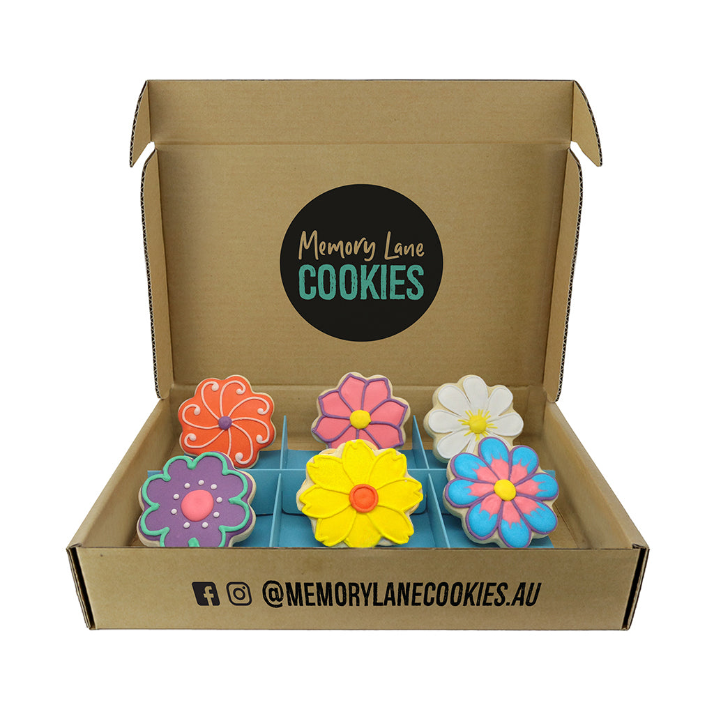 Thinking of You Flower Cookie Gift Box | Australia & Memory Lane Cookies